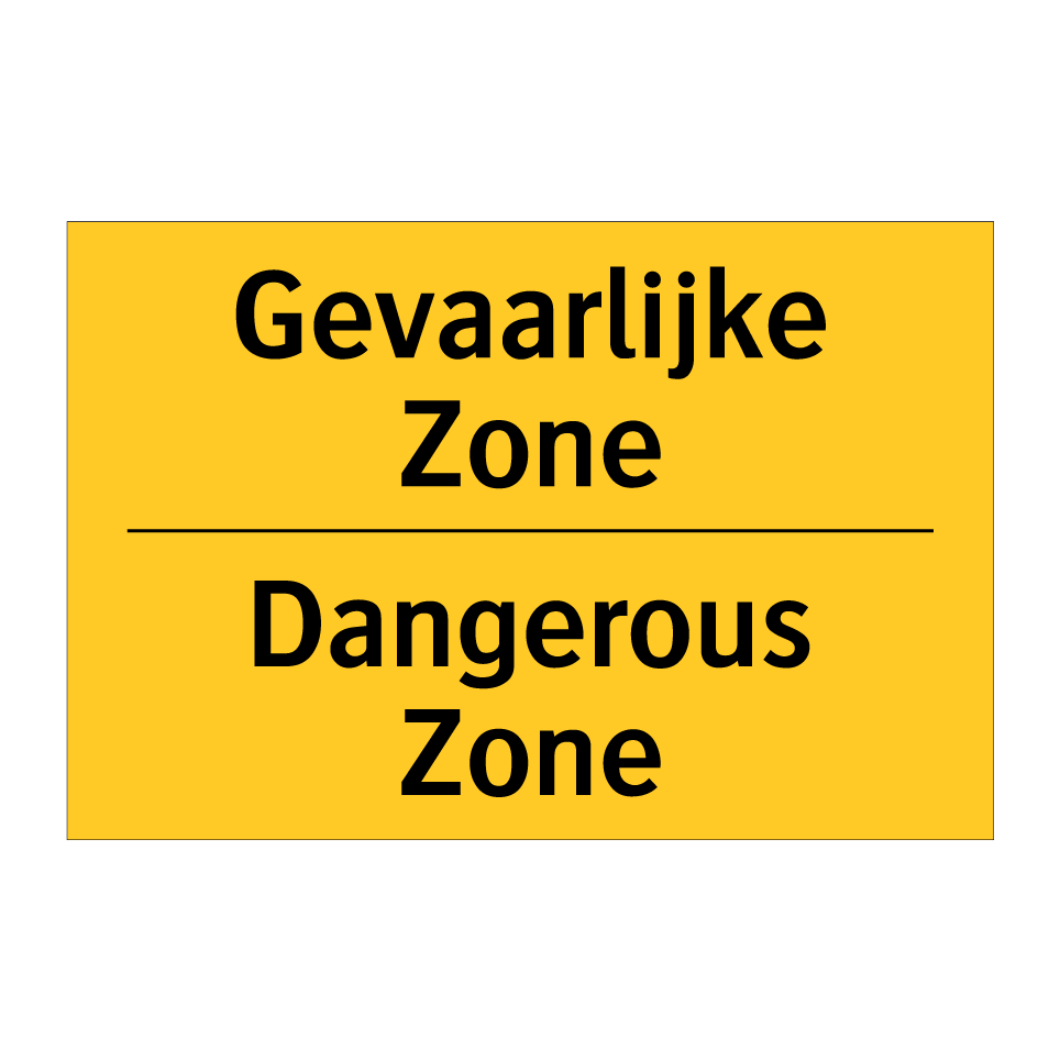 Koop Gevaarlijke Zone Dangerous Zone Bord SignOnline NL W3421 koop-gevaarlijke-zone-dangerous-zone-bord-signonline-nl-w3421