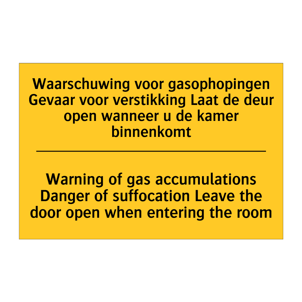 Koop Waarschuwing voor gasophopingen /.../ - Warning of gas ...