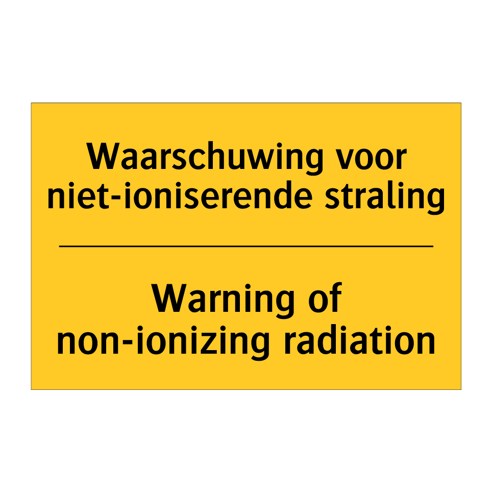 Koop Waarschuwing voor niet-ioniserende straling - Warning of non ...