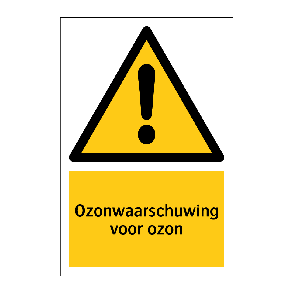 Koop Ozonwaarschuwing voor ozon bord | SignOnline | NL-W6128