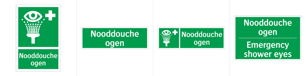 Oogdouchestations Noodborden | Signalisatie Nodig? | SignOnline.nl