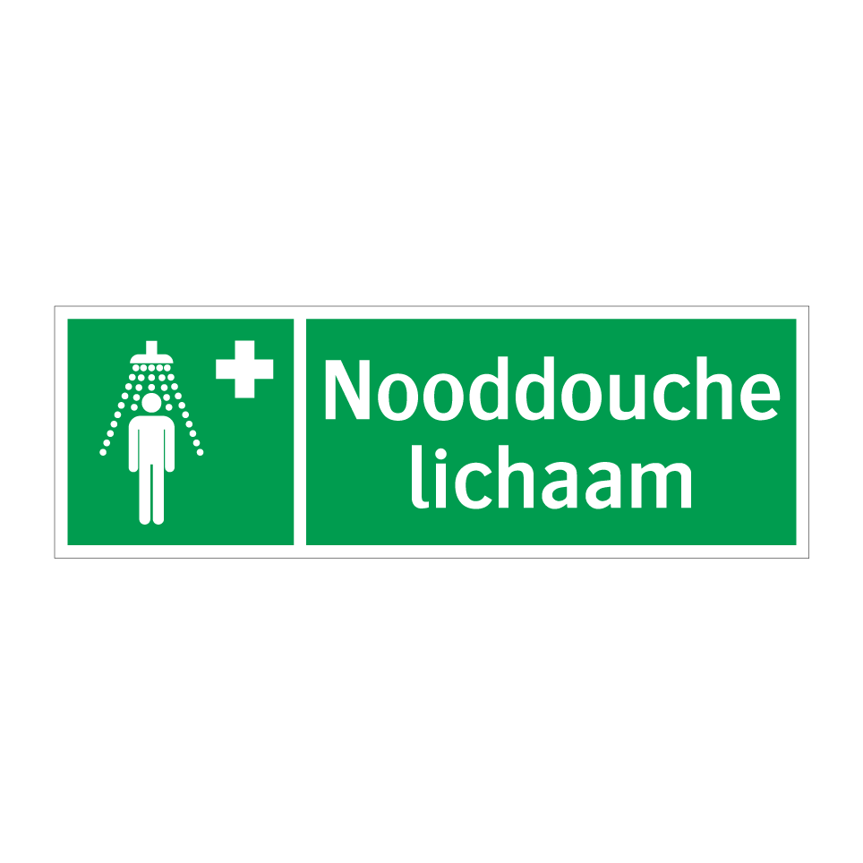 Koop Nooddouche lichaam bord | SignOnline | NL-E1361
