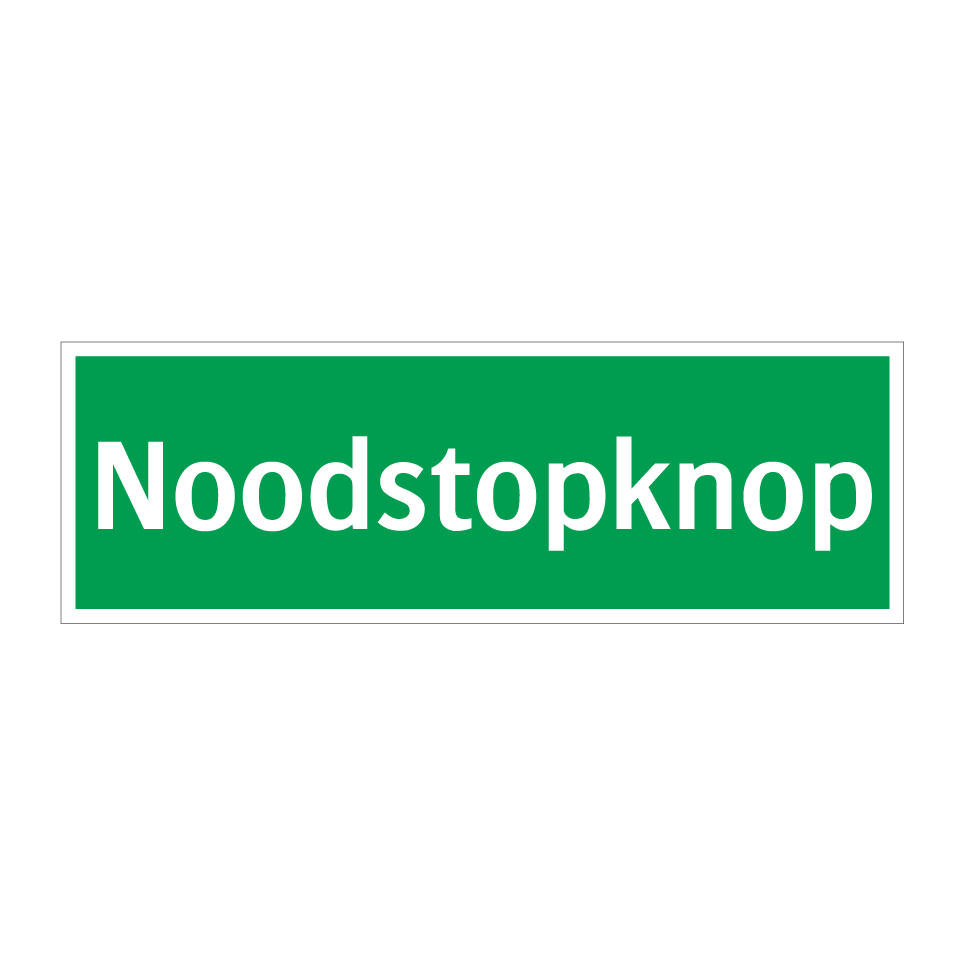 Koop Noodstopknop bord | SignOnline | NL-E217