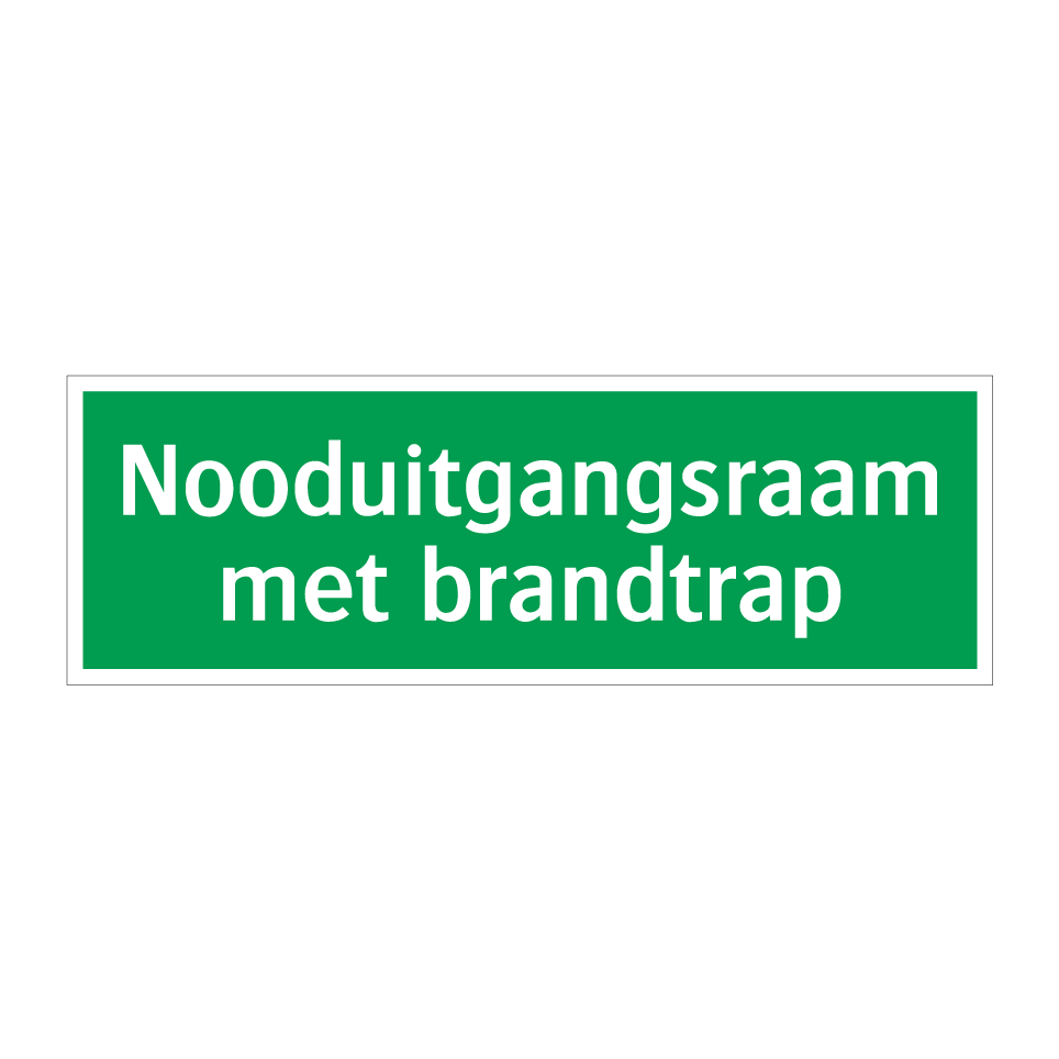 Koop Nooduitgangsraam met brandtrap bord | SignOnline | NL-E281