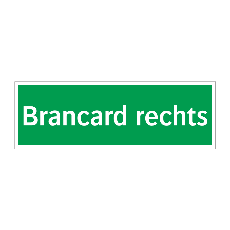 Koop Brancard rechts bord | SignOnline | NL-E55