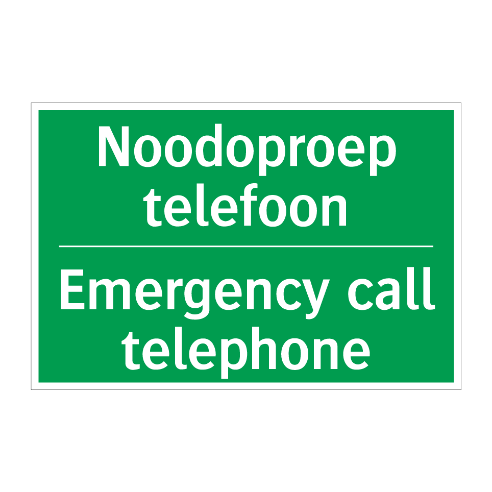 Koop Noodoproep telefoon - Emergency call telephone bord | SignOnline ...
