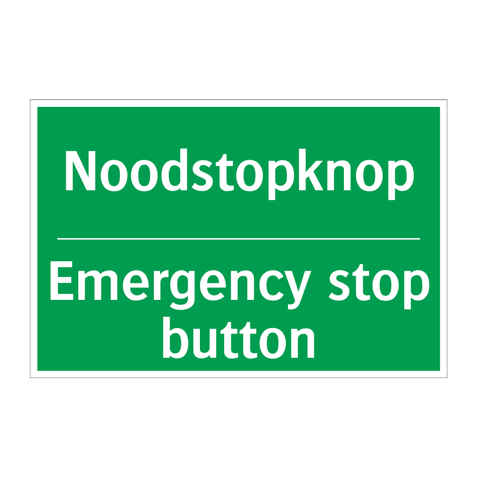 Koop Noodstopknop - Emergency stop button bord | SignOnline | NL-E612