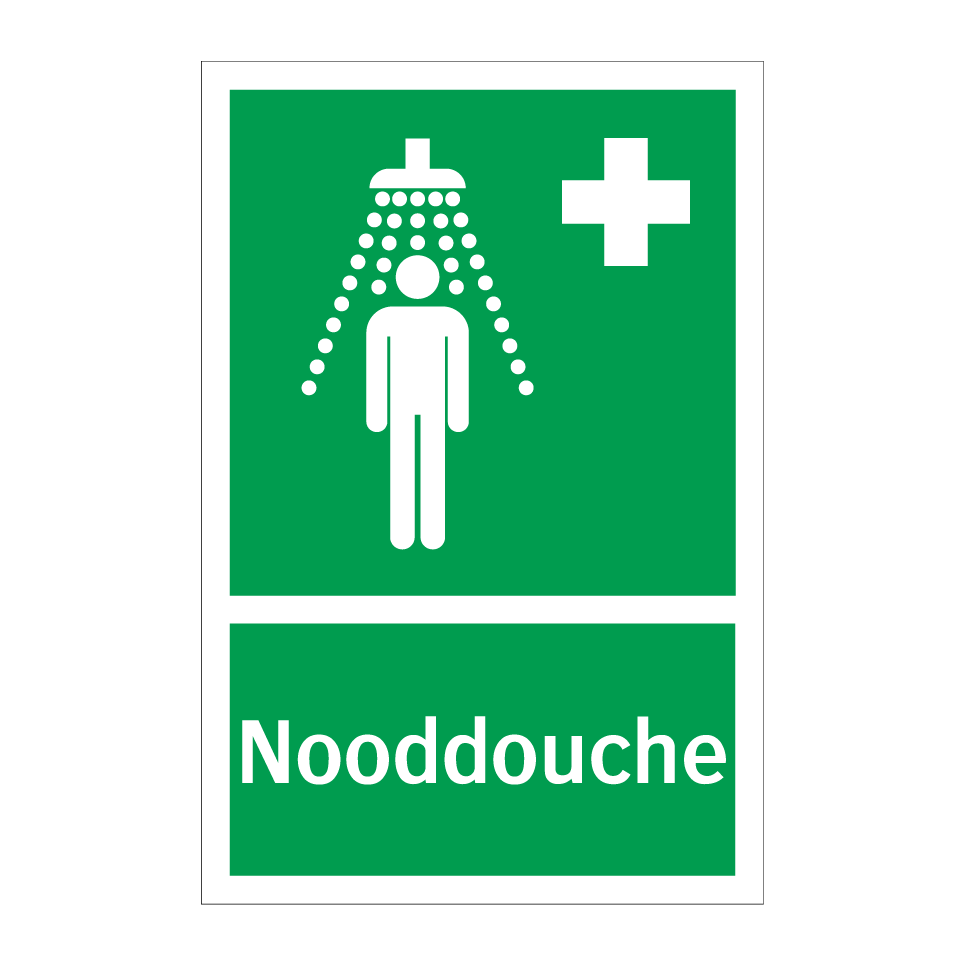 Koop Nooddouche bord | SignOnline | NL-E975