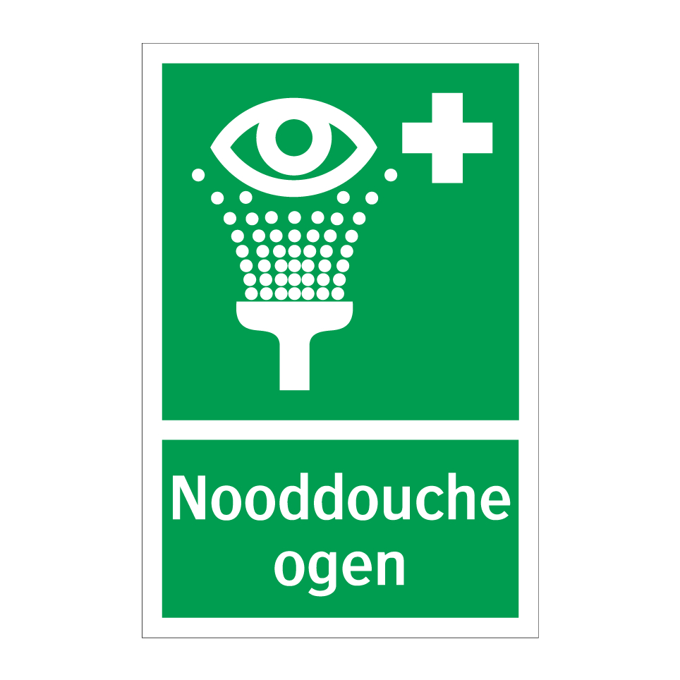 Koop Nooddouche ogen bord | SignOnline | NL-E978