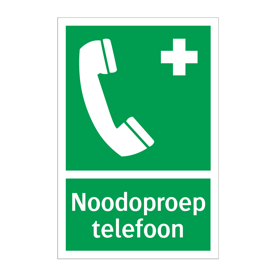 Koop Noodoproep telefoon bord | SignOnline | NL-E997