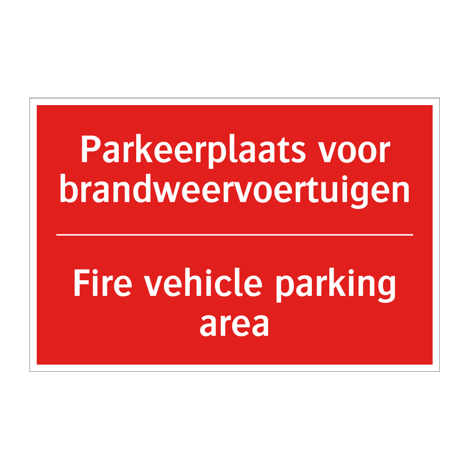 Koop Parkeerplaats voor brandweervoertuigen - Fire vehicle parking area ...