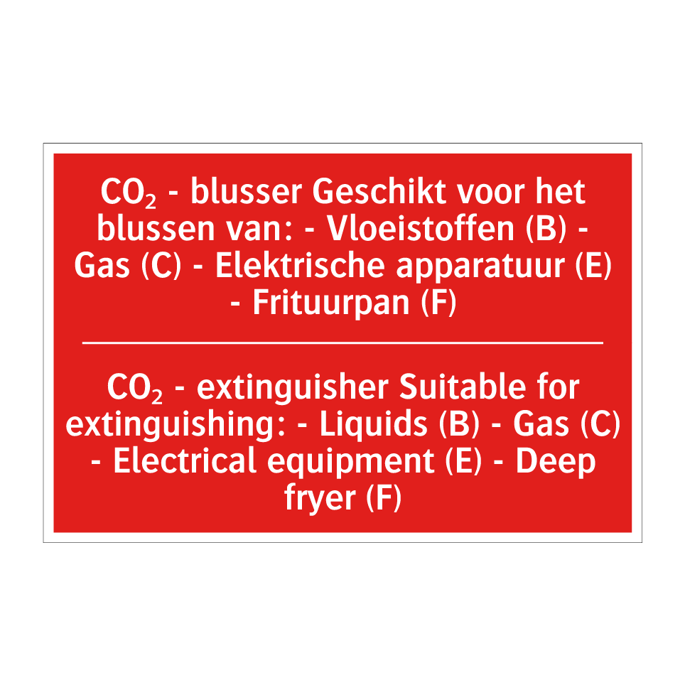 Koop CO₂ - blusser Geschikt voor het blussen /.../ - CO₂ - extinguisher ...