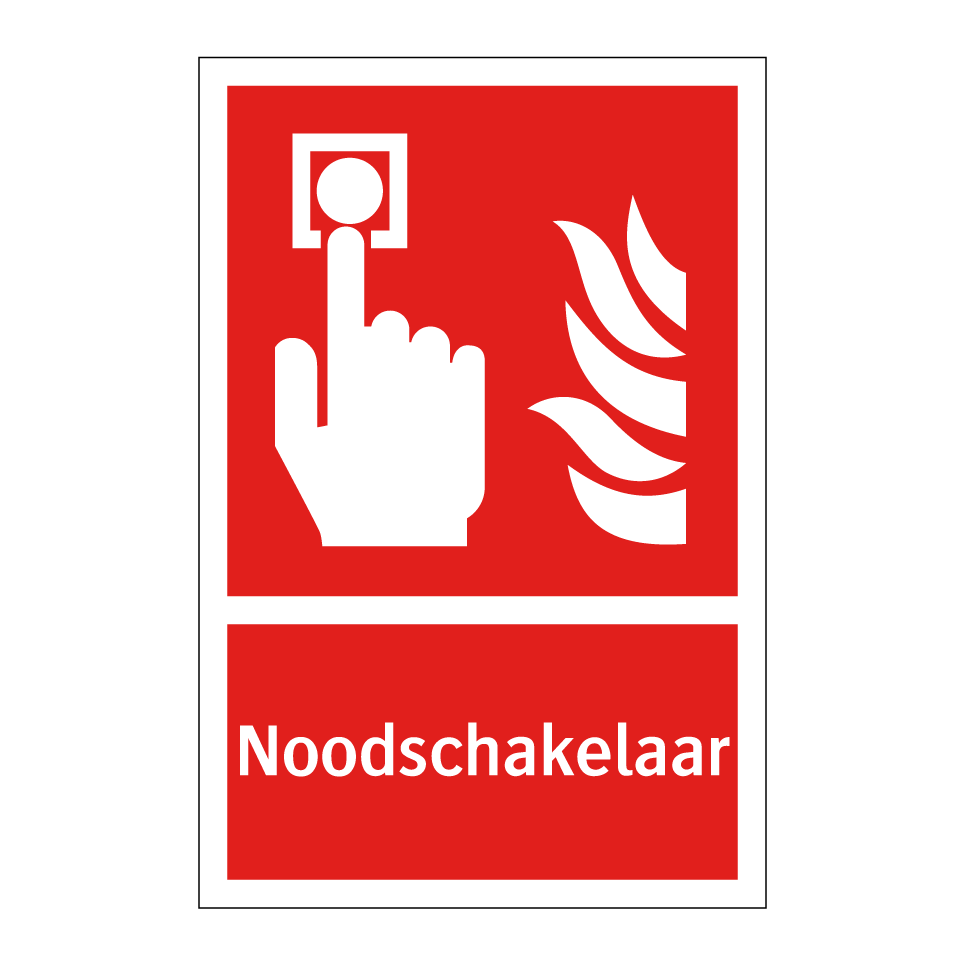 Koop Noodschakelaar bord | SignOnline | NL-F1363