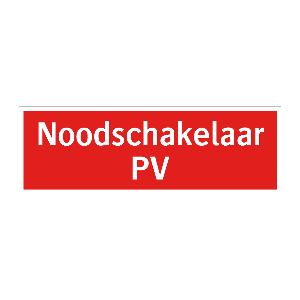 Koop Noodschakelaar PV bord | SignOnline | NL-F230