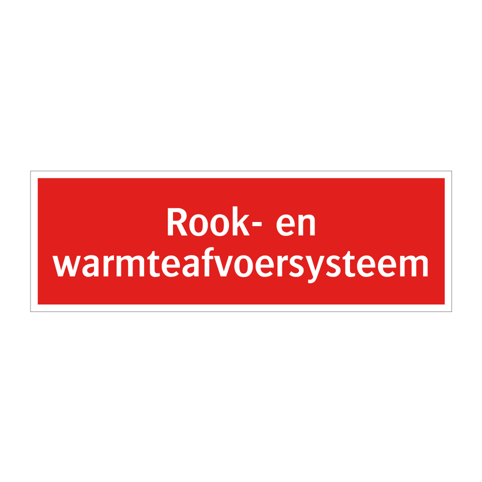 Koop Rook- en warmteafvoersysteem bord | SignOnline | NL-F379
