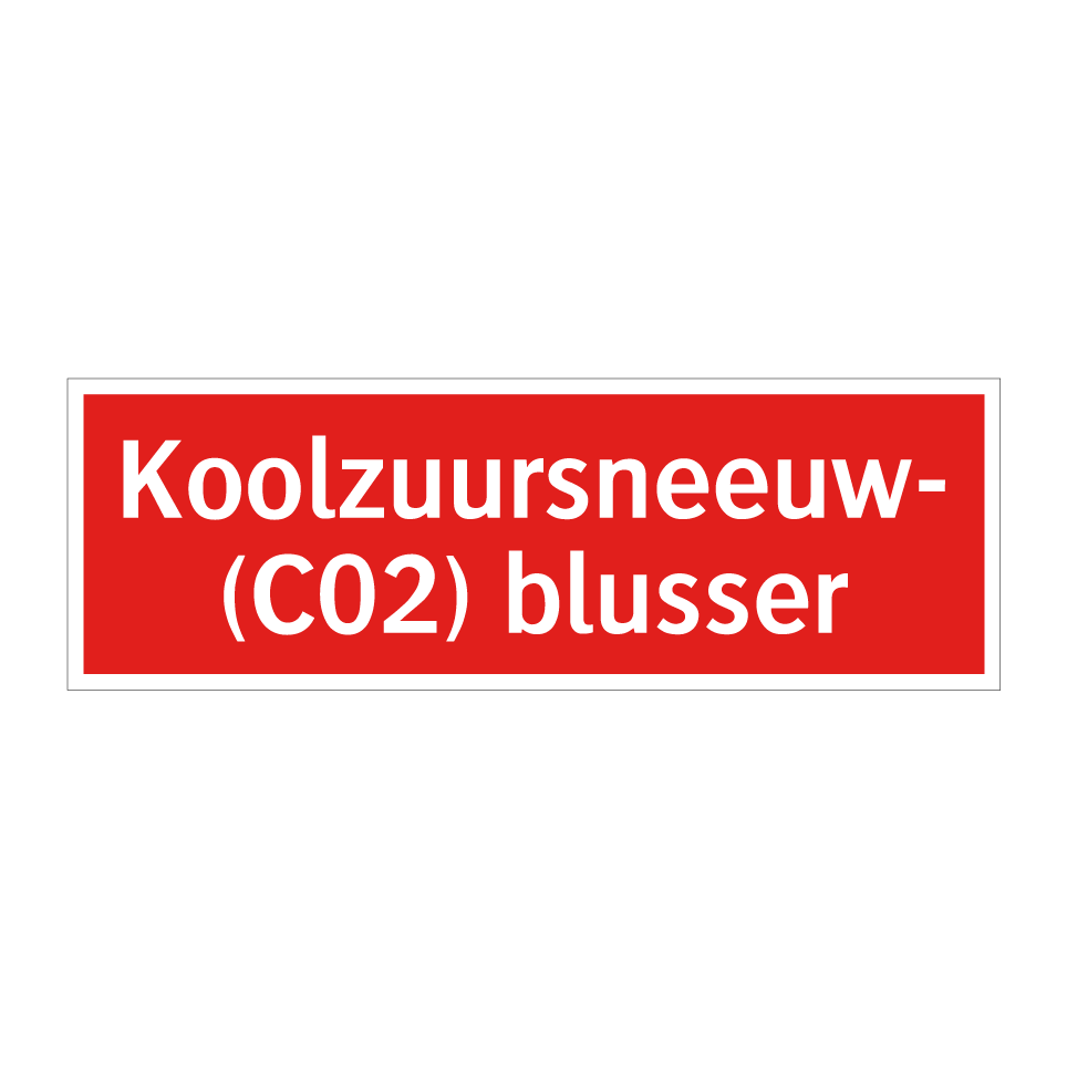 Koop Koolzuursneeuw- (C02) blusser bord | SignOnline | NL-F421