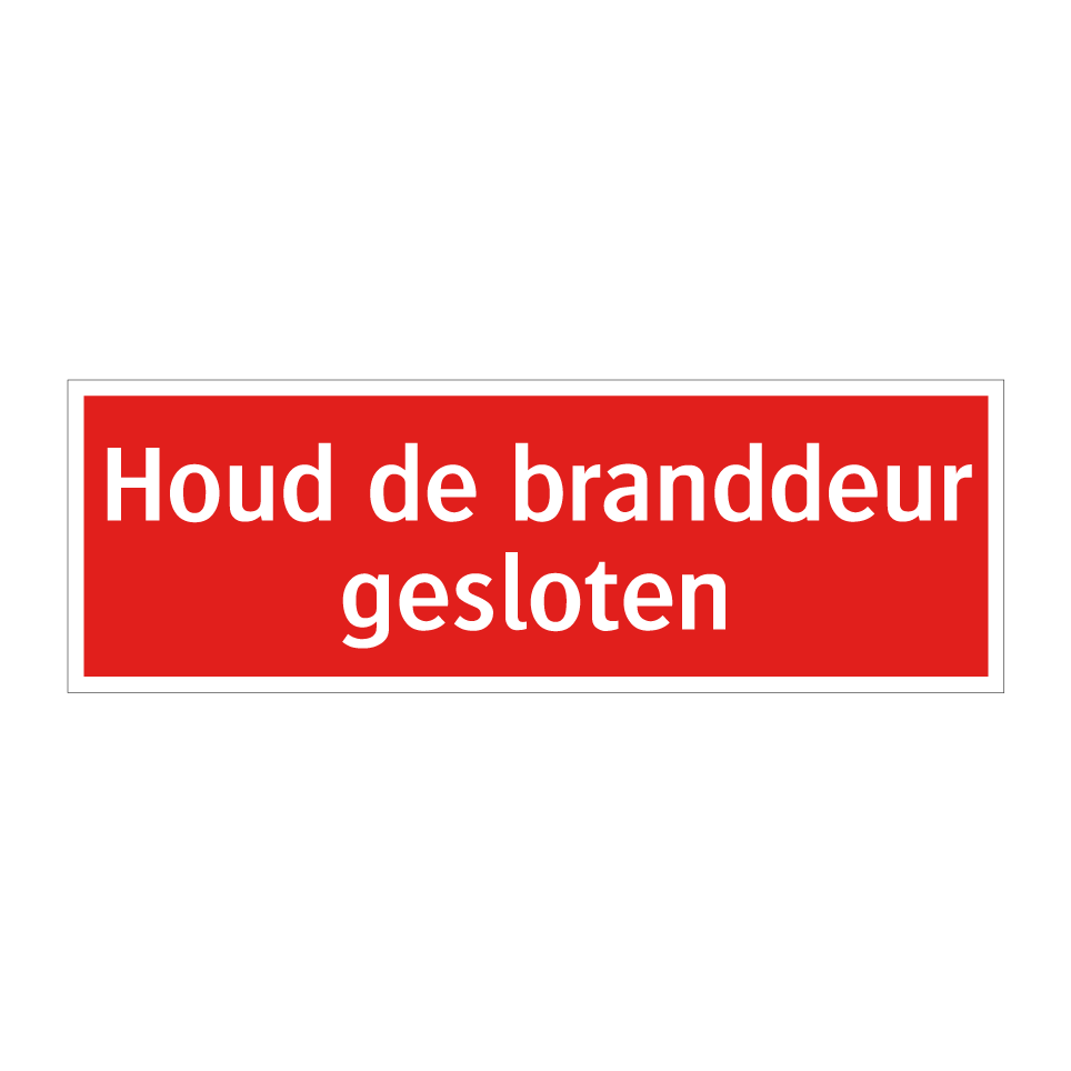 Koop Houd de branddeur gesloten bord | SignOnline | NL-F427