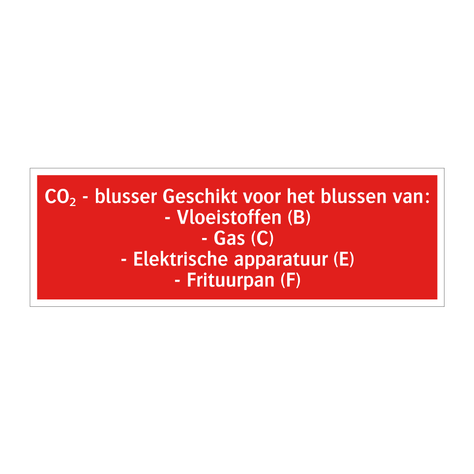 Koop CO₂ - blusser Geschikt voor het blussen van: - Vloeistoffen ...