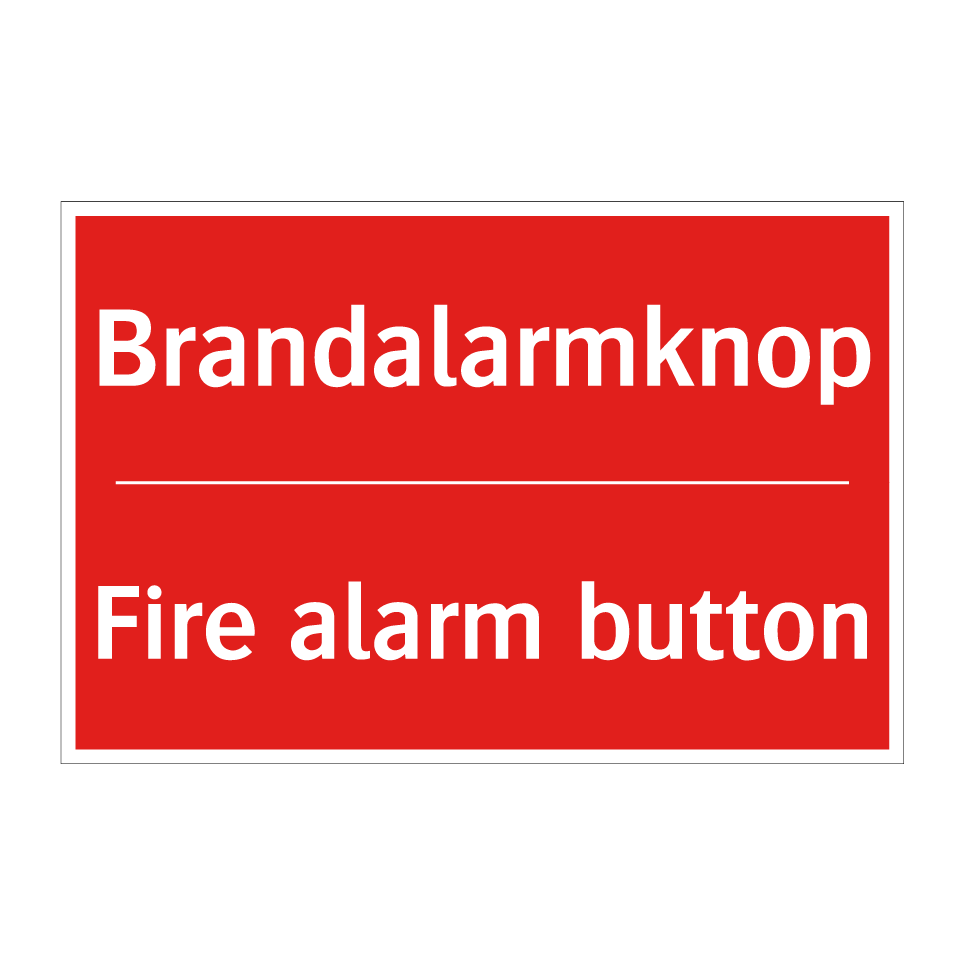 Koop Brandalarmknop - Fire alarm button bord | SignOnline | NL-F678