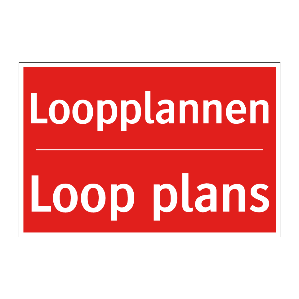 Koop Loopplannen - Loop plans bord | SignOnline | NL-F759