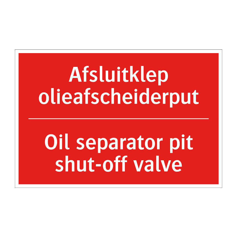 Koop Afsluitklep olieafscheiderput - Oil separator pit shut-off valve ...