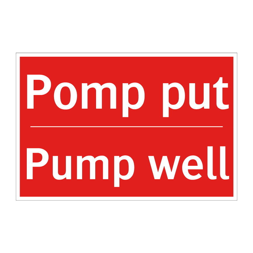 Koop Pomp put - Pump well bord | SignOnline | NL-F908