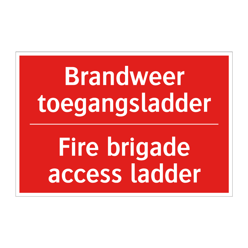 Koop Brandweer toegangsladder - Fire brigade access ladder bord ...