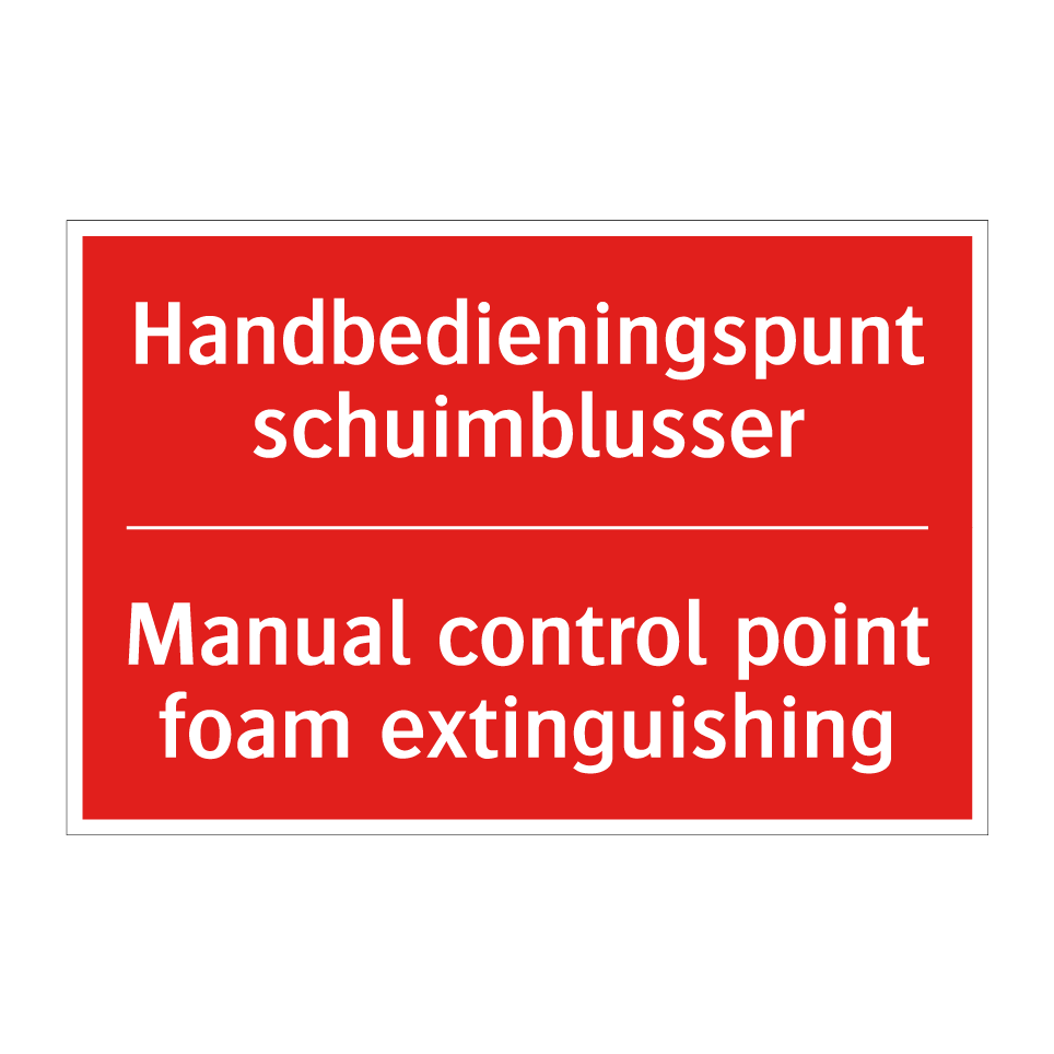 Koop Handbedieningspunt schuimblusser - Manual control point foam ...