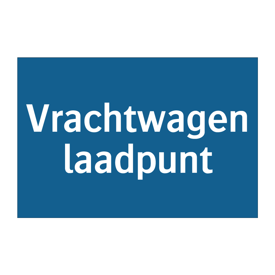 Koop Vrachtwagen laadpunt bord | SignOnline | NL-M1067