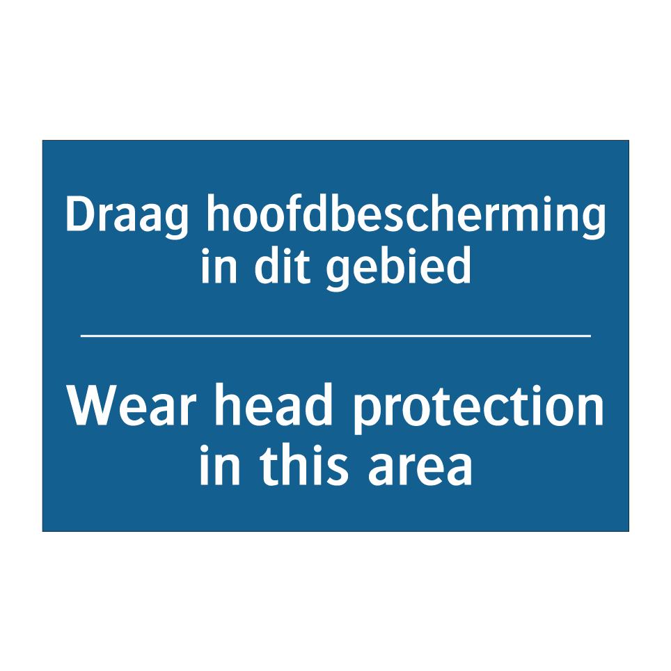 Koop Draag hoofdbescherming in dit /.../ - Wear head protection in this ...