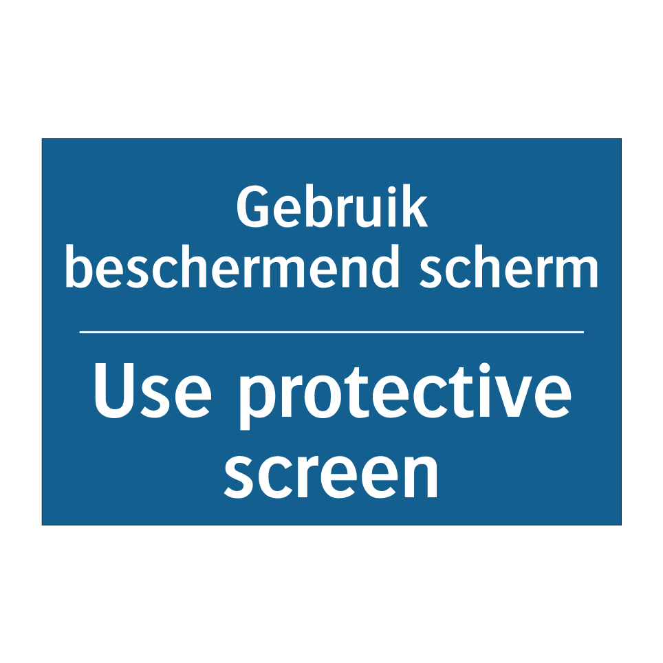 Koop Gebruik beschermend scherm - Use protective screen bord ...