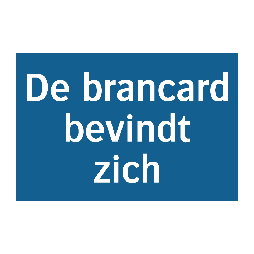 Koop De brancard bevindt zich bord | SignOnline | NL-M149