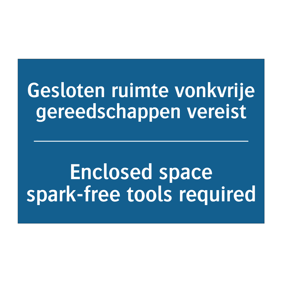 Koop Gesloten ruimte vonkvrije gereedschappen /.../ - Enclosed space ...