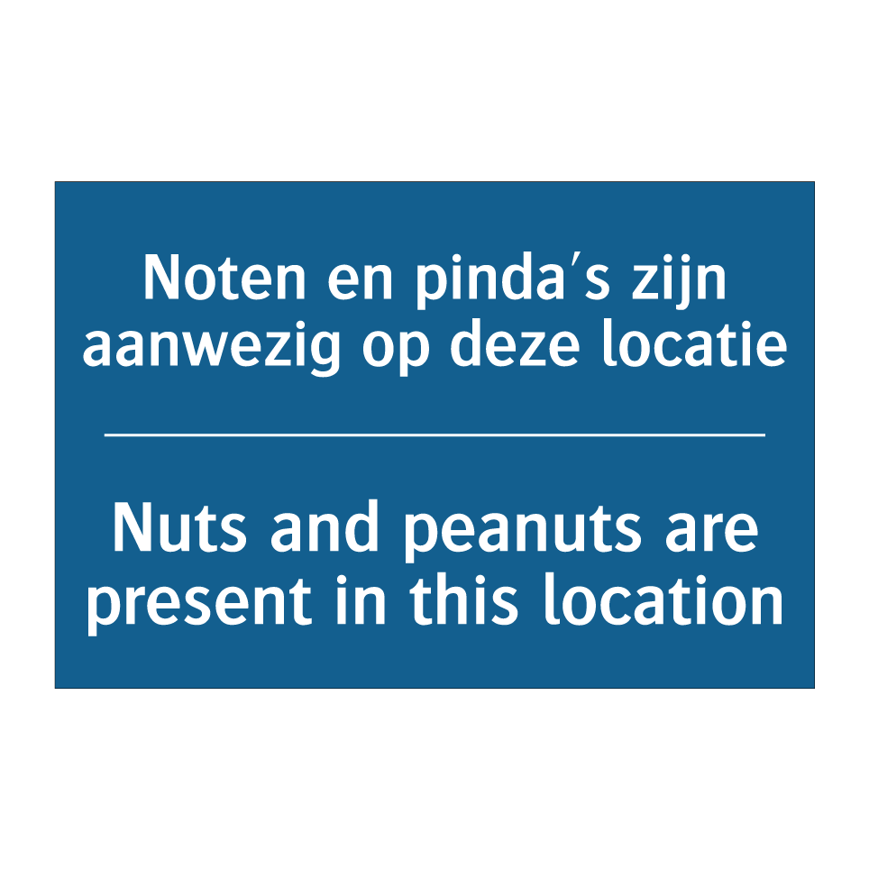 Koop Noten en pinda's zijn aanwezig /.../ - Nuts and peanuts are ...