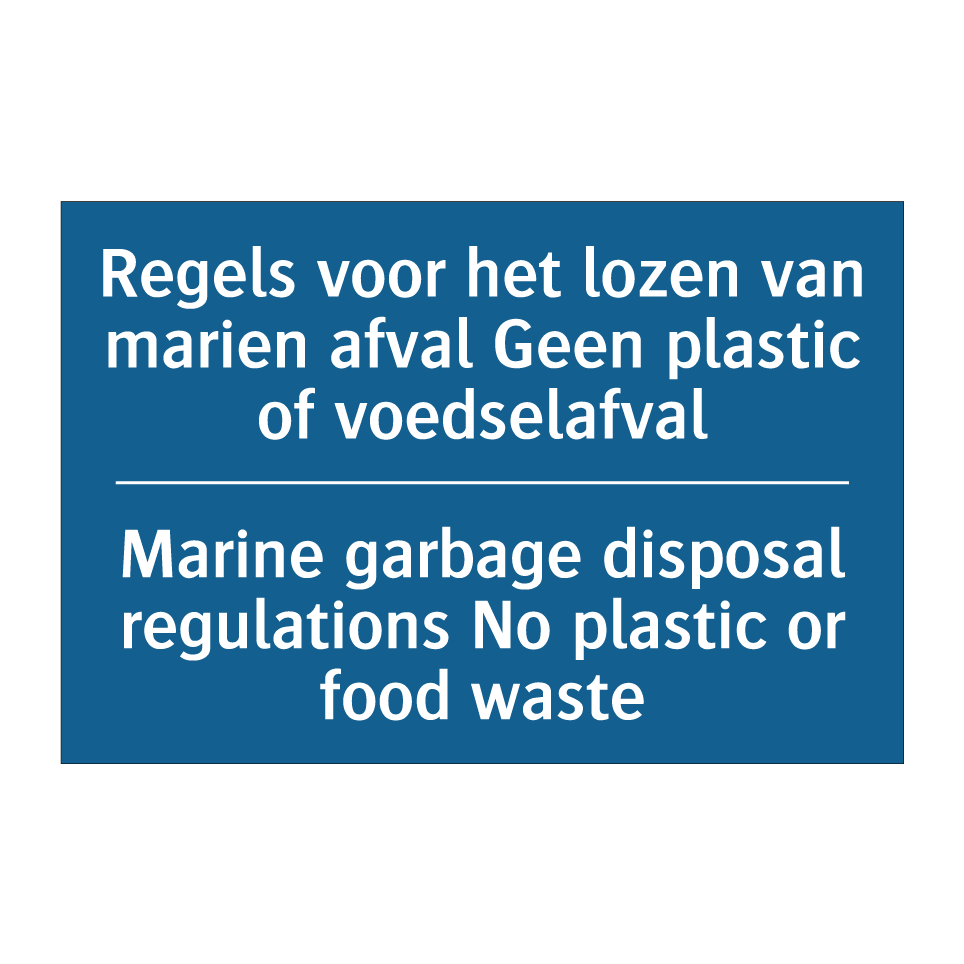 Koop Regels voor het lozen van marien /.../ - Marine garbage disposal ...
