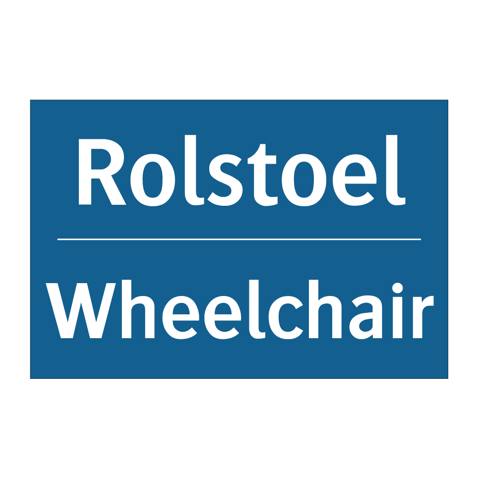 Koop Rolstoel - Wheelchair bord | SignOnline | NL-M1942