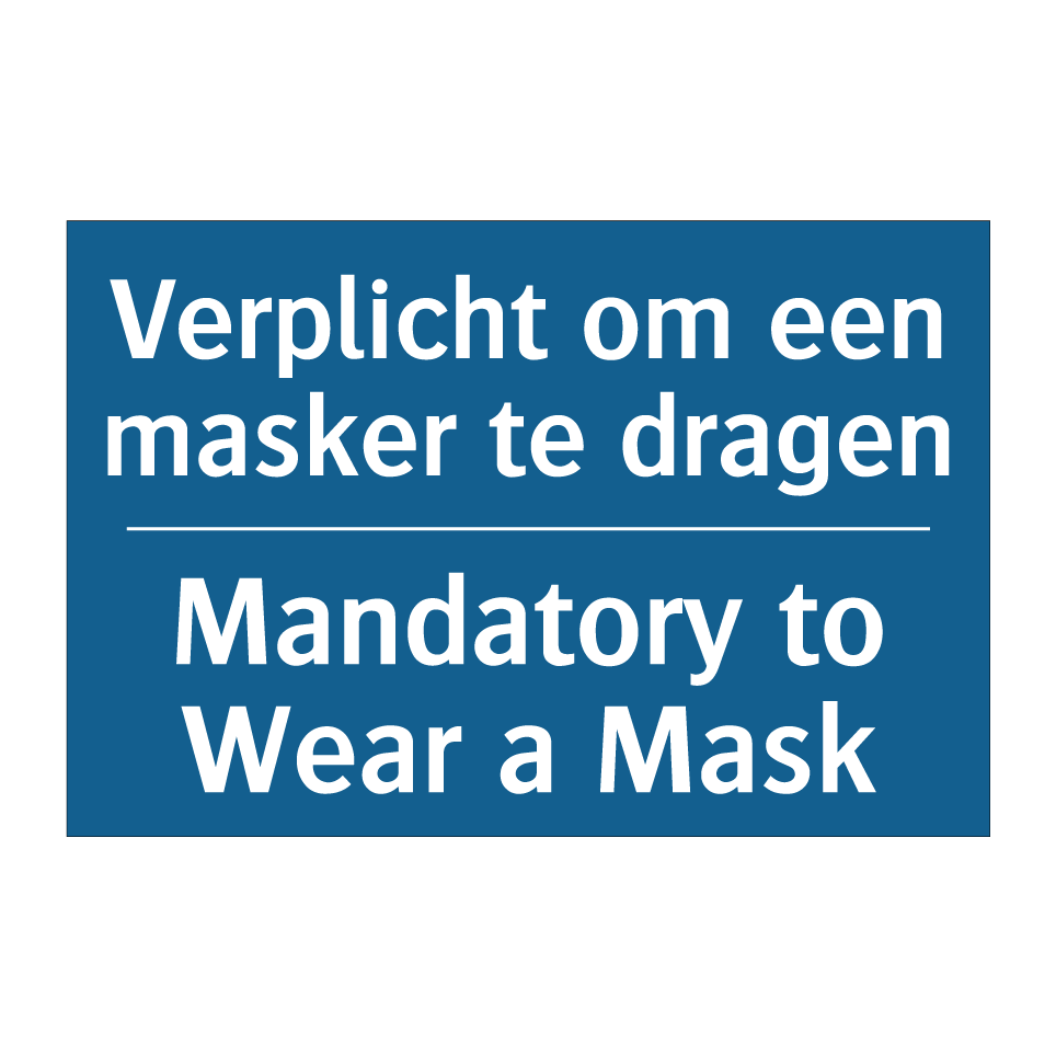 Koop Verplicht om een masker te dragen /.../ - Mandatory to Wear a Mask ...