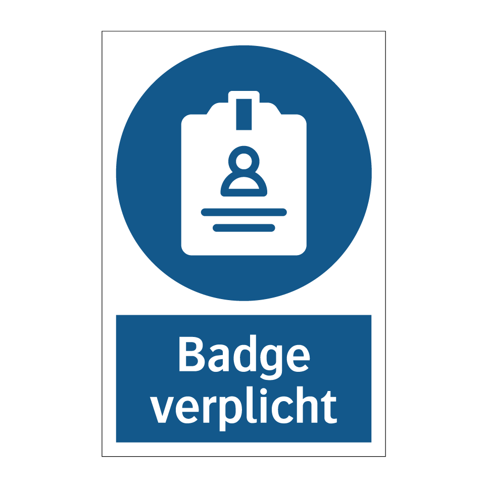 Koop Badge verplicht bord | SignOnline | NL-M2282