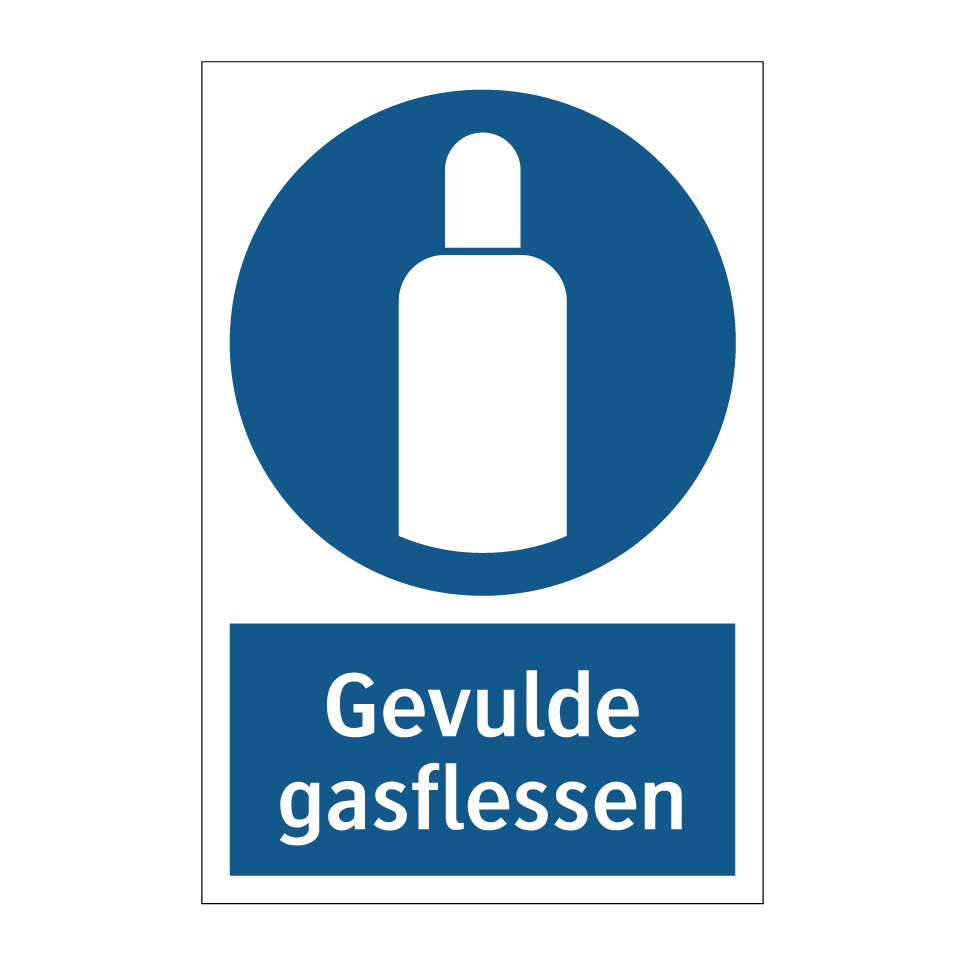 Koop Gevulde gasflessen bord | SignOnline | NL-M2367