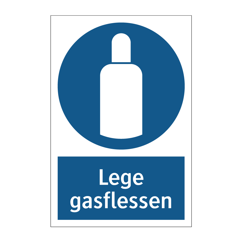 Koop Lege gasflessen bord | SignOnline | NL-M2398