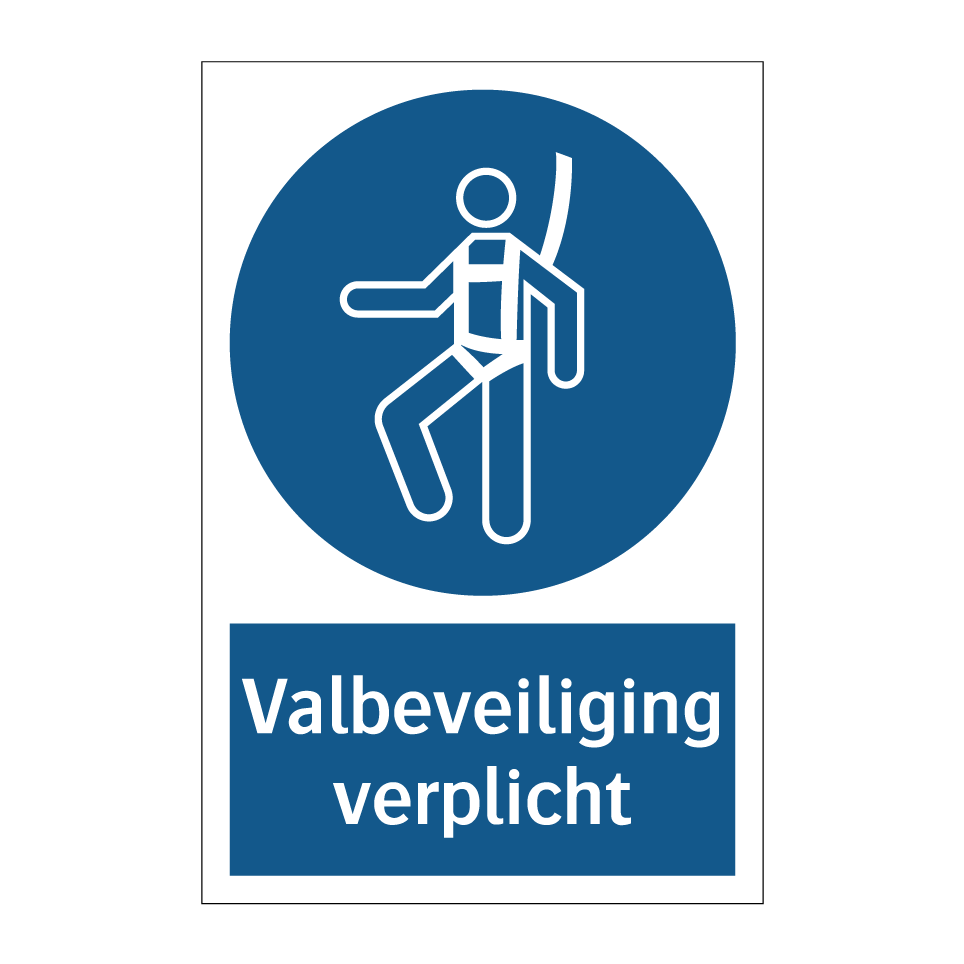 Koop Valbeveiliging verplicht bord | SignOnline | NL-M2447