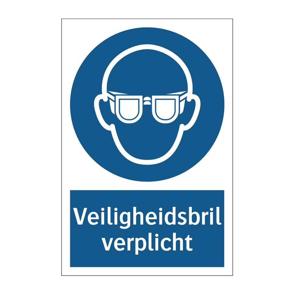 Koop Veiligheidsbril verplicht bord | SignOnline | NL-M2452