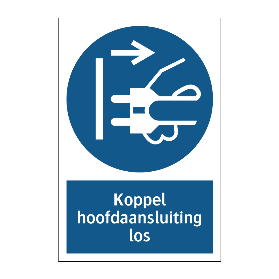 Koop Koppel hoofdaansluiting los bord | SignOnline | NL-M2618
