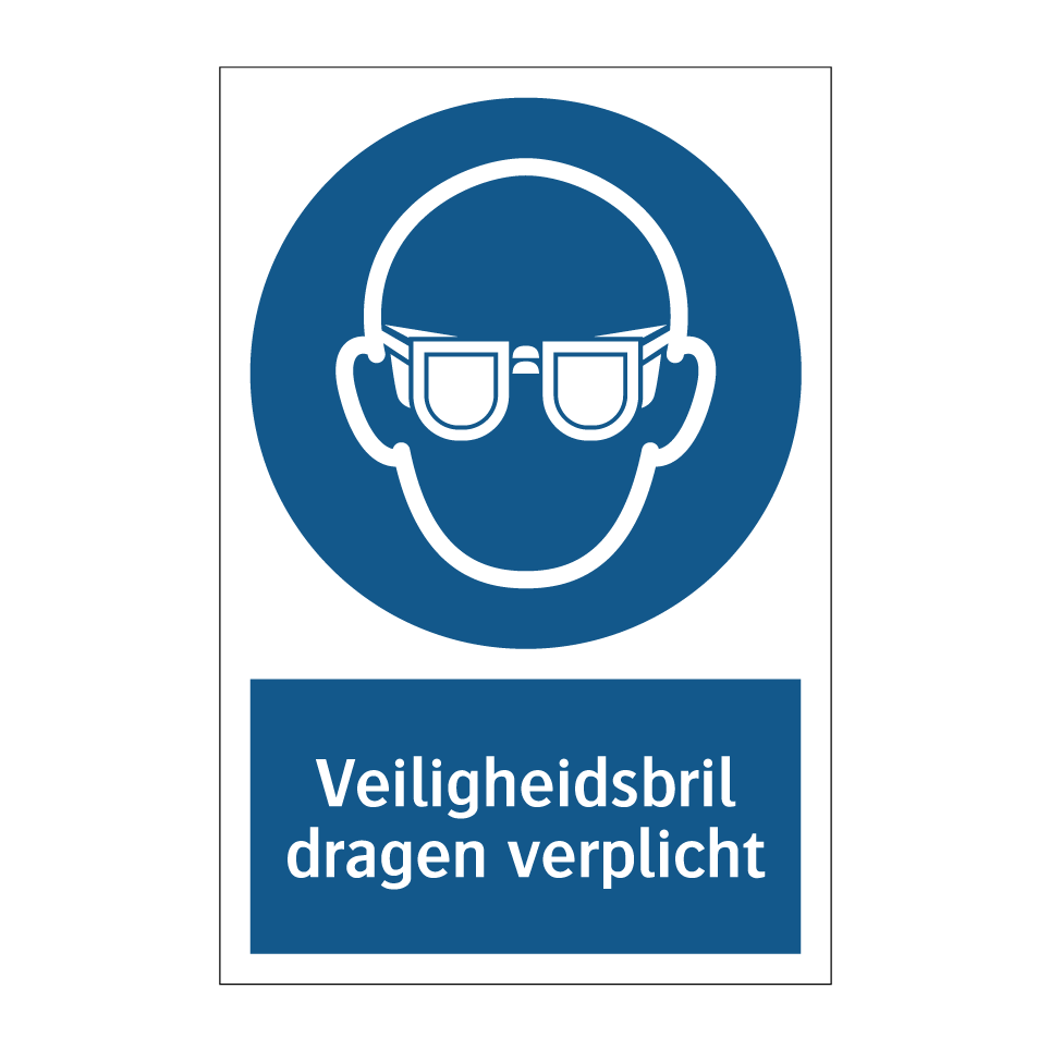 Koop Veiligheidsbril dragen verplicht bord | SignOnline | NL-M2682