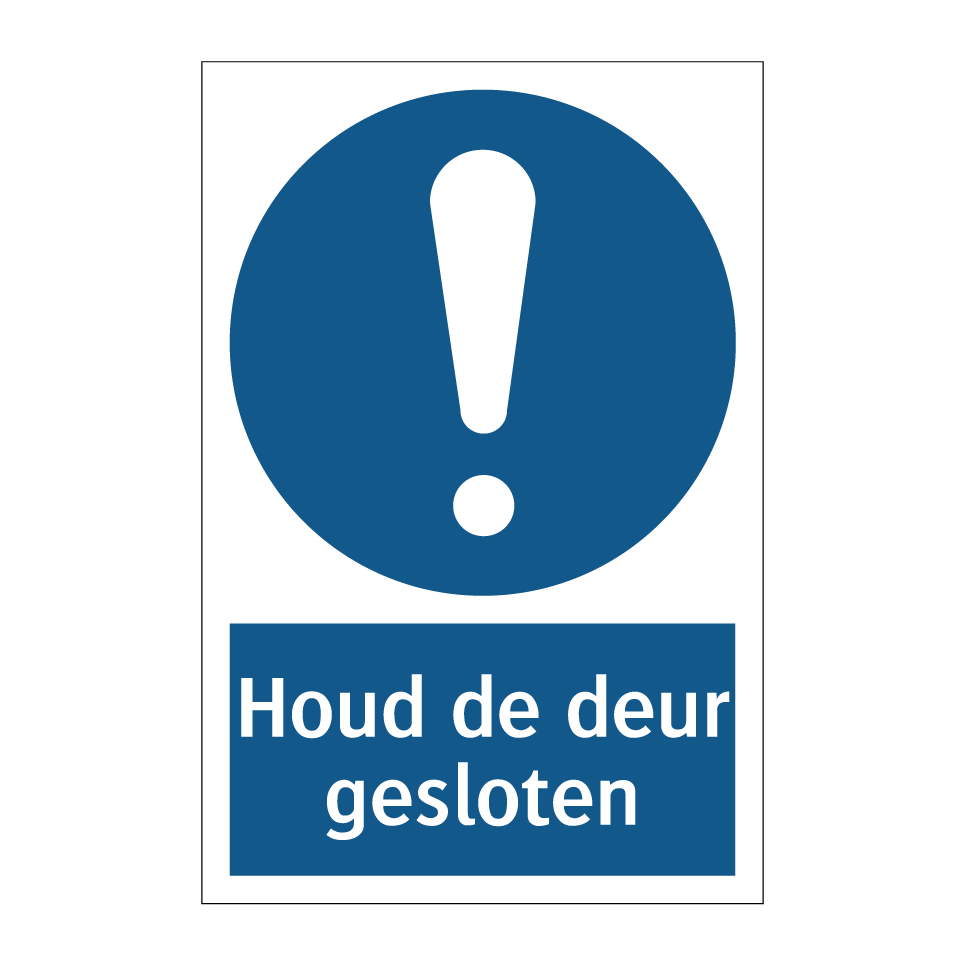 Koop Houd de deur gesloten bord | SignOnline | NL-M2803