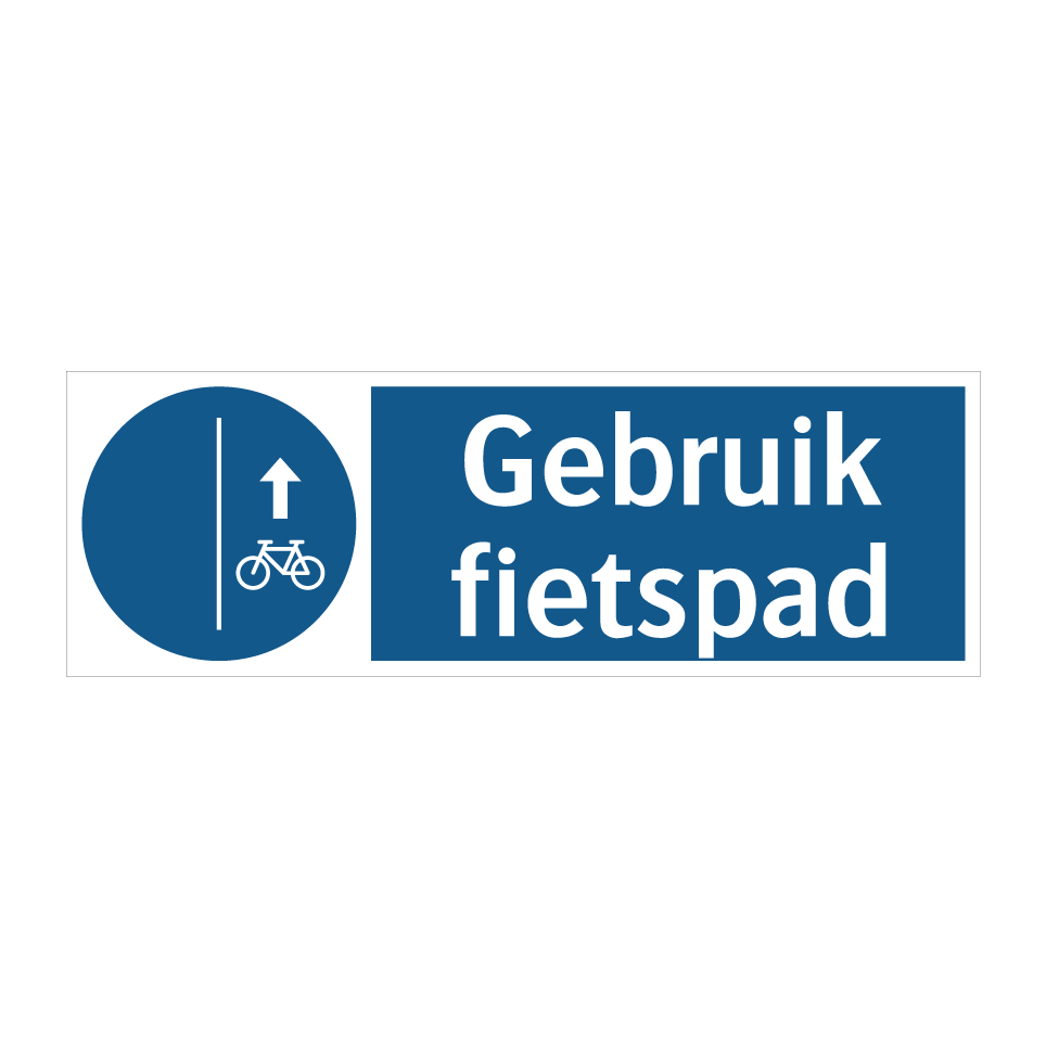 Koop Gebruik fietspad bord | SignOnline | NL-M3418