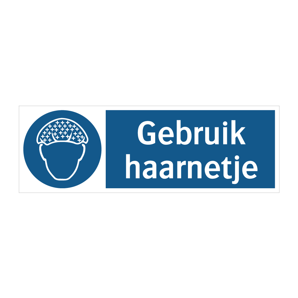 Koop Gebruik haarnetje bord | SignOnline | NL-M3423