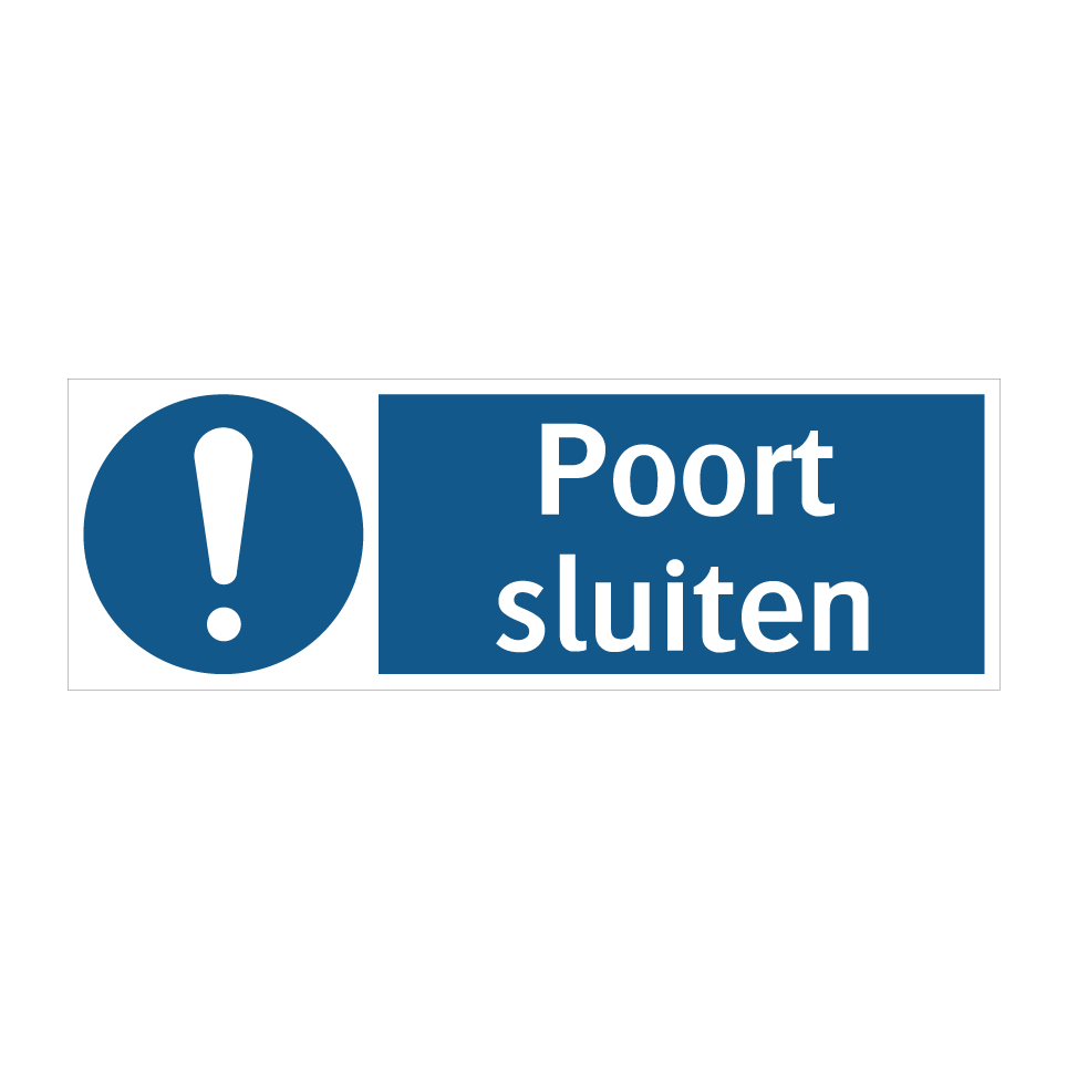 Koop Poort sluiten bord | SignOnline | NL-M3511