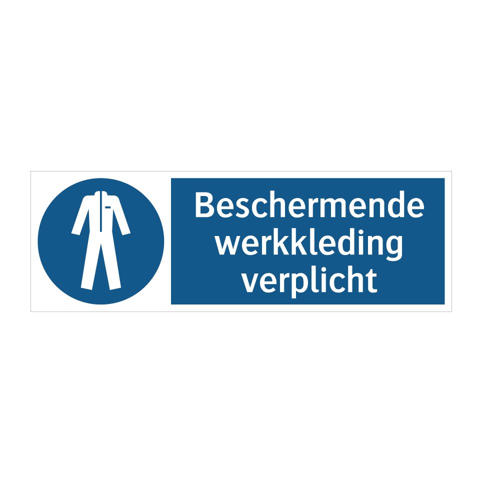 Koop Beschermende werkkleding verplicht bord | SignOnline | NL-M3605