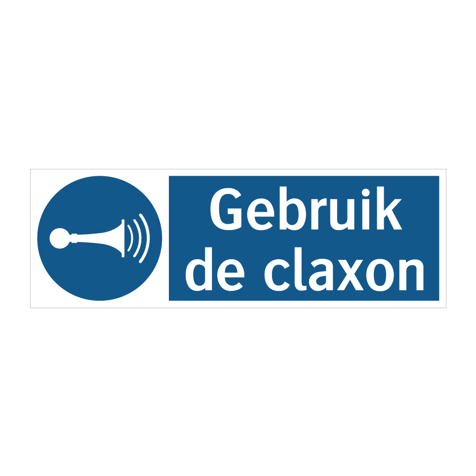 Koop Gebruik de claxon bord | SignOnline | NL-M3659